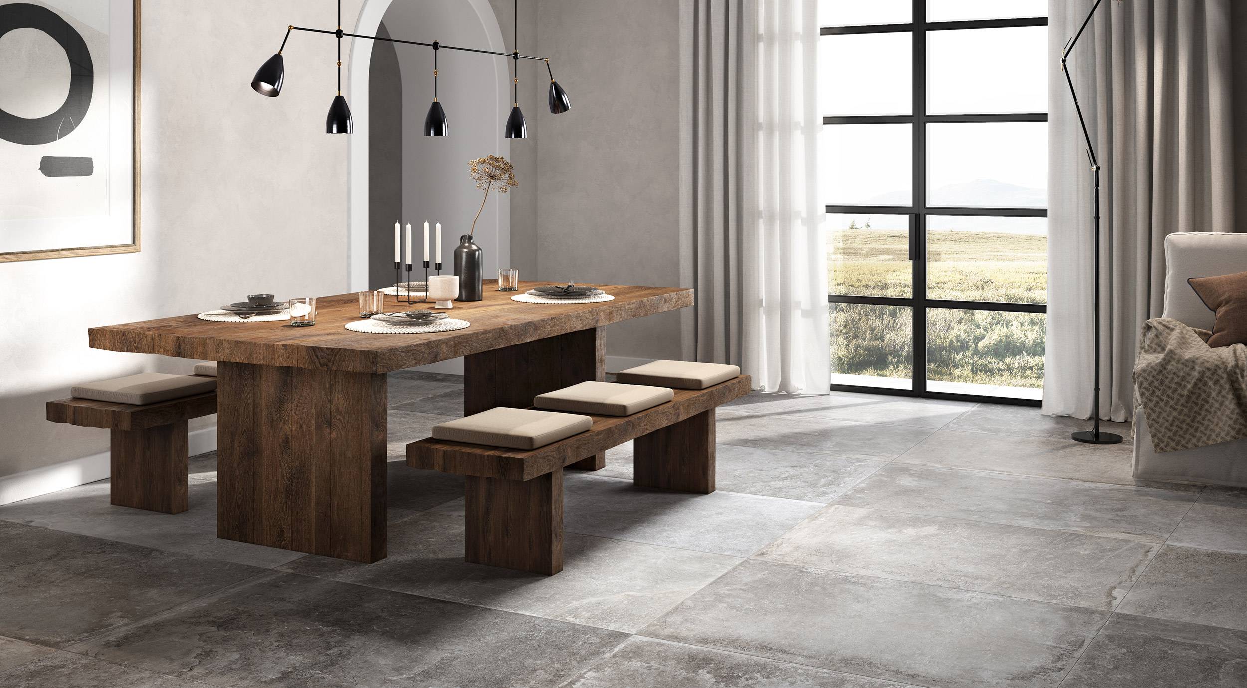 Stone effect tiles for indoor Provence Provence