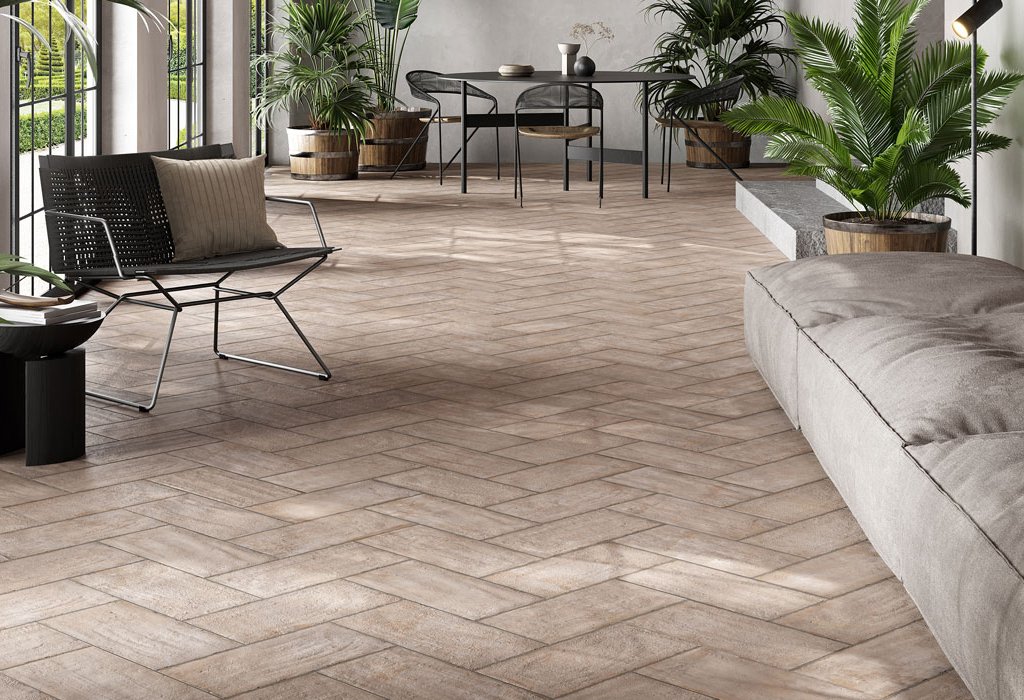 Country effect porcelain stoneware | Ceramica Rondine